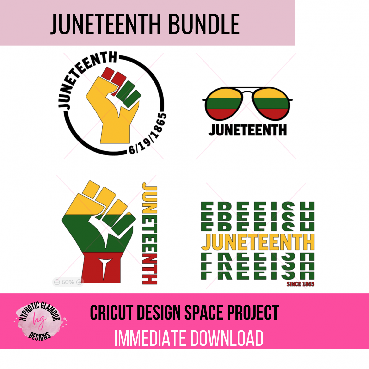Juneteenth SVG Bundle - Hypnotic Glamour Designs